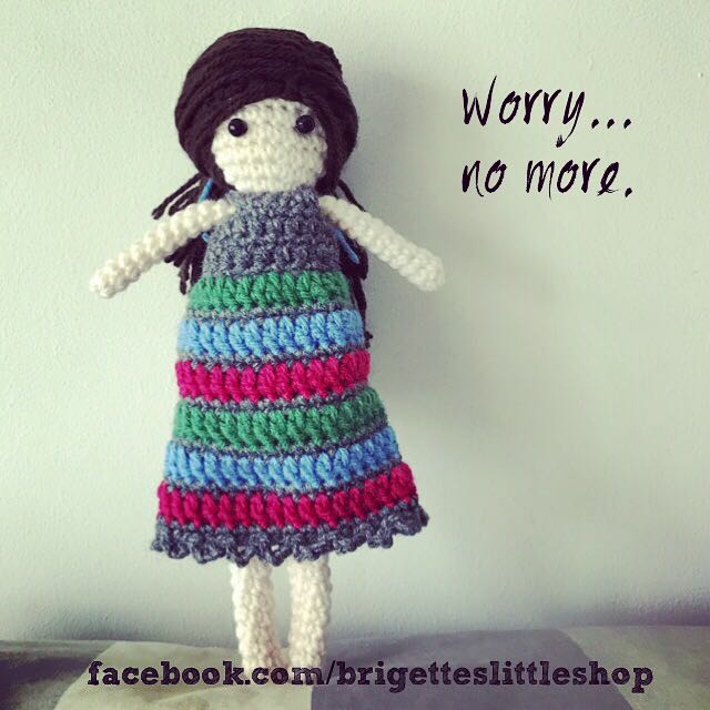 Crochet Worry Doll, Hobbies & Toys, Stationery & Craft, Handmade Craft ...