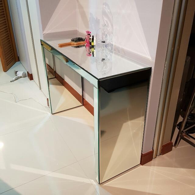 Dressing Table - Full Glass, Furniture & Home Living, Furniture, Tables ...