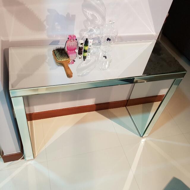 Dressing Table - Full Glass, Furniture & Home Living, Furniture, Tables ...