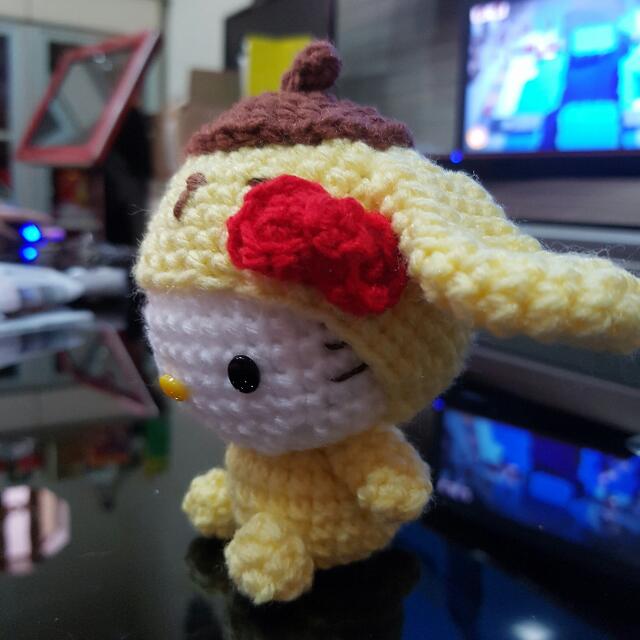 Hello Kitty Dressed Purin - Homemade, Hobbies & Toys, Stationery ...