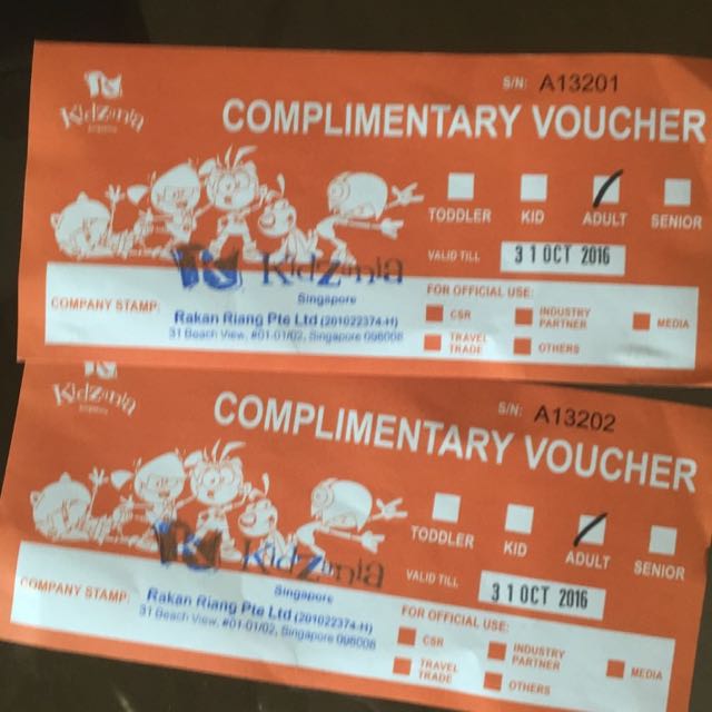 KIDZANIA Tickets, Tickets & Vouchers, Event Tickets on Carousell
