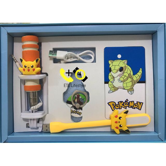 Pokemon Power Bank Gift Set, Mobile Phones & Gadgets, Mobile & Gadget ...