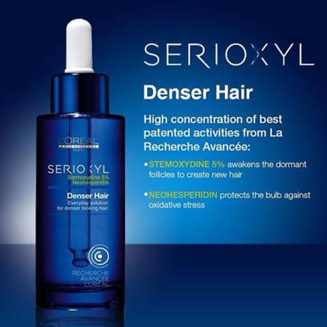 Serioxyl Denser hair Serum, Beauty & Personal Care, Hair on Carousell