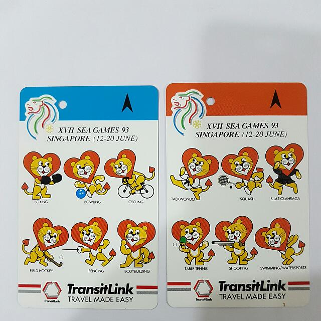VINTAGE TRANSIT LINK CARDS - SEA GAMES SERIES, Hobbies & Toys ...
