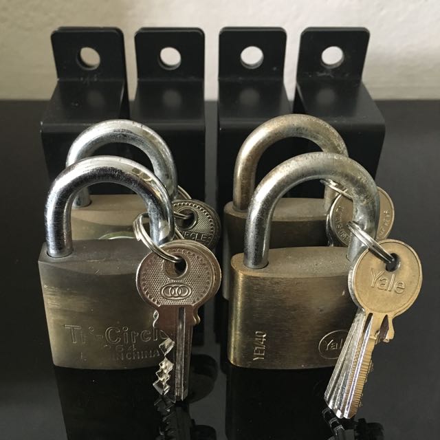 Window Grill Pedlock & Clamp Set, Furniture & Home Living, Furniture ...