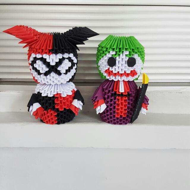3D handmade origami (Joker) , Hobbies & Toys, Stationery & Craft ...