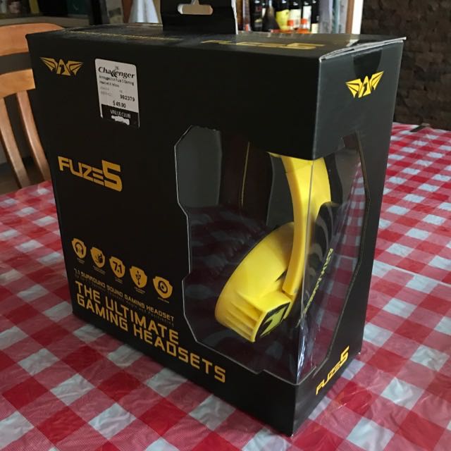 Armageddon Fuse 5 Gaming Headset (Yellow), Audio, Headphones & Headsets ...