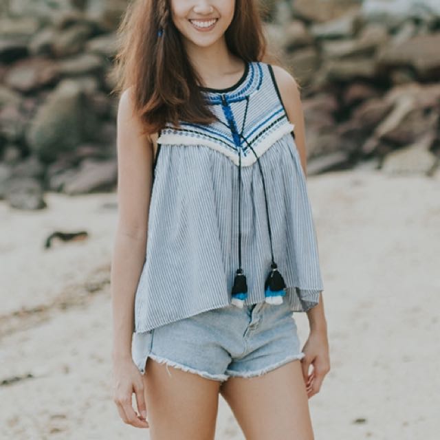 Boho Reverie Top (Lolly Rouge), Women's Fashion, Tops, Blouses on Carousell