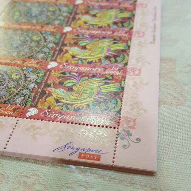 Peranakan Local Stamp Per Sheet Of 10 Pieces, Hobbies & Toys ...