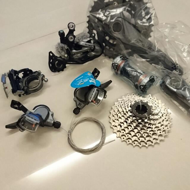Shimano Alivio M4000 9 speed groupset, Sports Equipment, Bicycles ...
