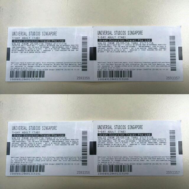 Universal Studio Singapore (USS - Day) Valid Till 21 Nov 2016 - Adult ...