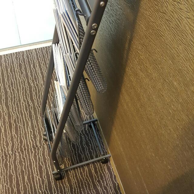 Magazine Rack/Holder With Wheels., Everything Else on Carousell
