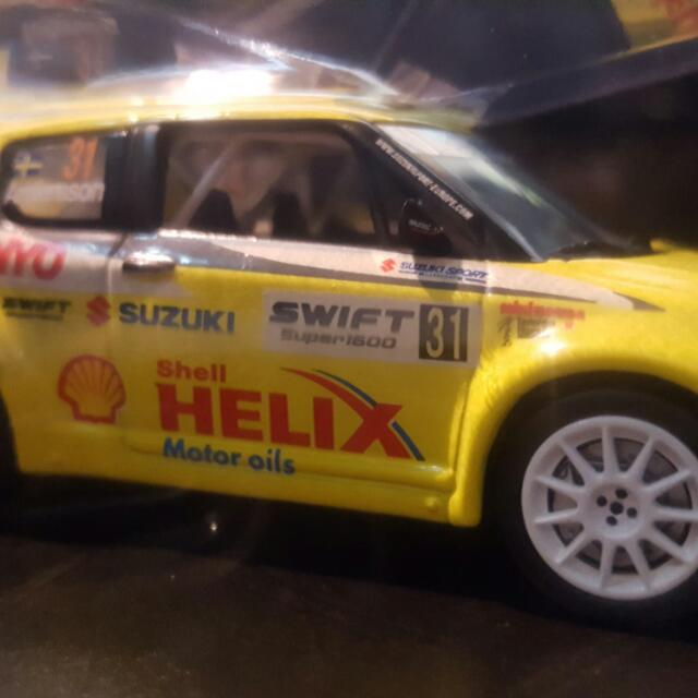 Suzuki Swift Super 1600 JWRC Rally car 1/43, Hobbies & Toys, Toys & Games on Carousell