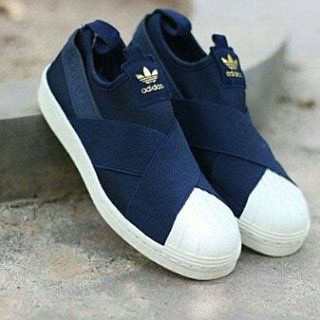 Adidas Slip On, Women's Fashion, Footwear, Sneakers on Carousell
