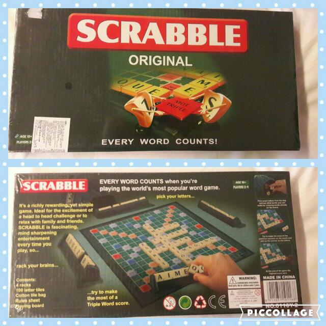 Scrabble Boardgame - Brand New, Unopened, In Plastic Wrapping/Packaging ...