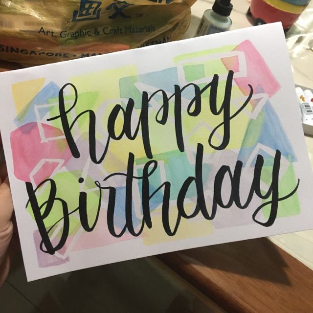 Customised Hand Drawn /Written Cards, Hobbies & Toys, Stationery ...