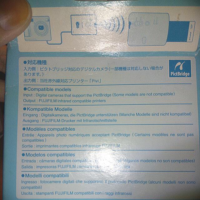 (RESERVED) Fujifilm Pivi Instax Digital Mobile Printer mp-70 + Fujifilm ...