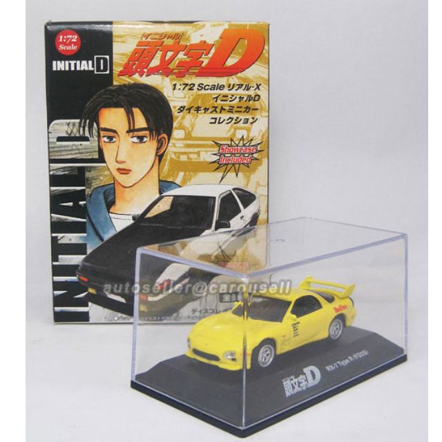 Initial D 1/72 model car - mazda RX7 TYPE R (FD3S), Hobbies & Toys ...