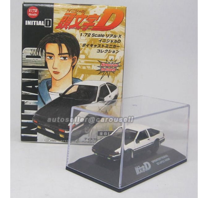 Initial D 1/72 model car - TOYOTA AE86 (BLACK BONET), Hobbies & Toys ...