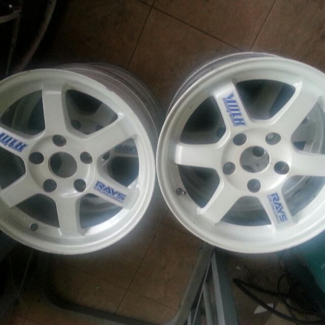 Original Volk Racing Te37 Japan, Car Accessories on Carousell
