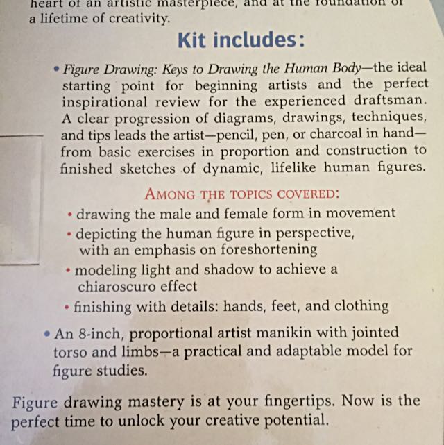 Figure Drawing Gift Set, Hobbies & Toys, Stationery & Craft, Stationery ...