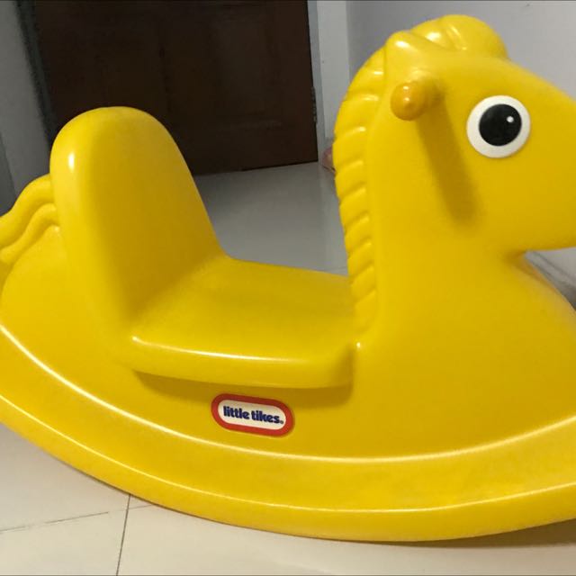 Little Tikes Yellow Rocking Horse, Babies & Kids, Baby Nursery & Kids ...