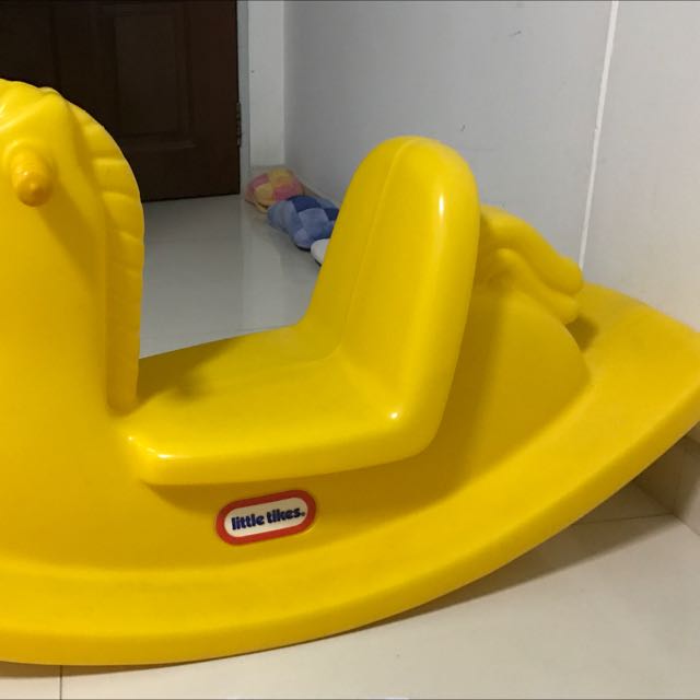 Little Tikes Yellow Rocking Horse, Babies & Kids, Baby Nursery & Kids ...