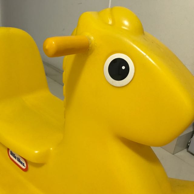 Little Tikes Yellow Rocking Horse, Babies & Kids, Baby Nursery & Kids ...