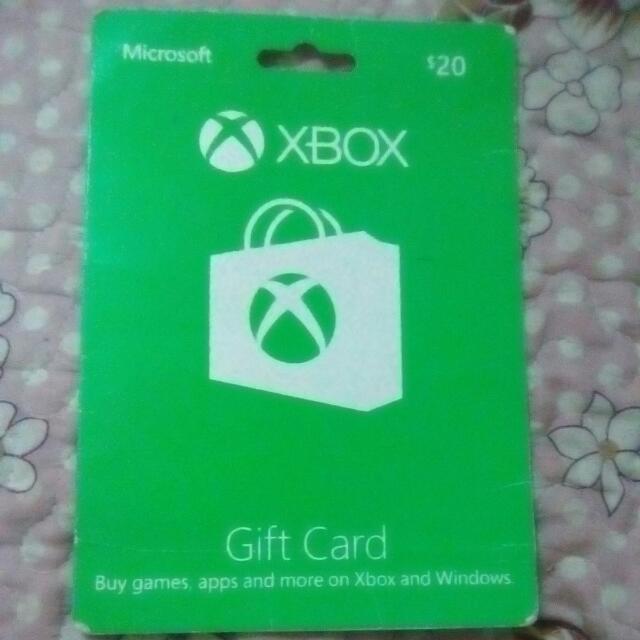 XBOX $20 Gift Card, Video Gaming, Video Game Consoles, Others on Carousell