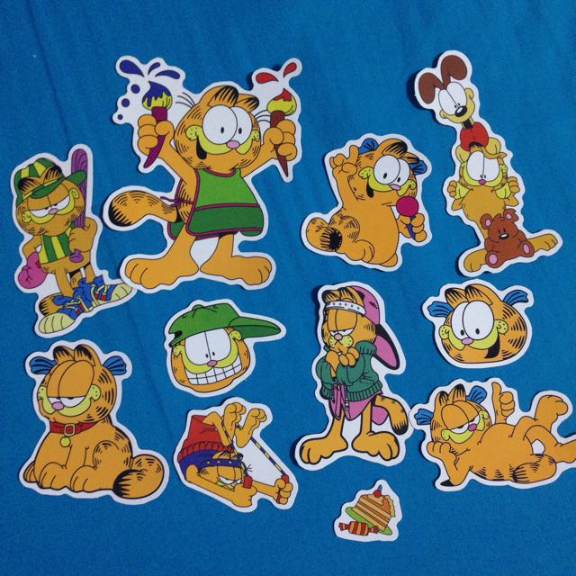 Garfield STICKERS, Hobbies & Toys, Stationery & Craft, Art & Prints on ...