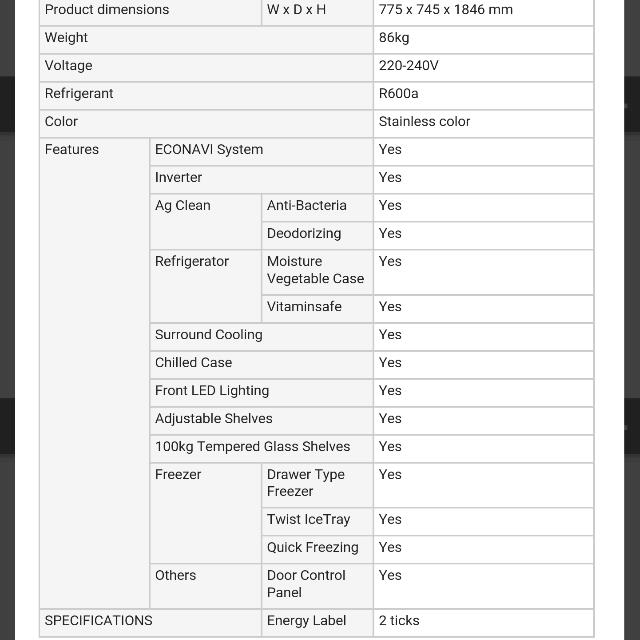 PANASONIC ECONAVI NR-BY602 XSSG FRIDGE *#REFRIGERATOR, TV & Home ...