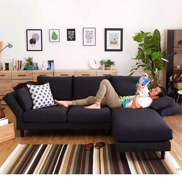 #SF0013 Sofabed, Japanese Style Fabric Sofa, Furniture & Home Living ...