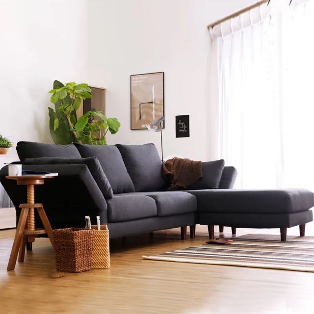 #SF0013 Sofabed, Japanese Style Fabric Sofa, Furniture & Home Living ...