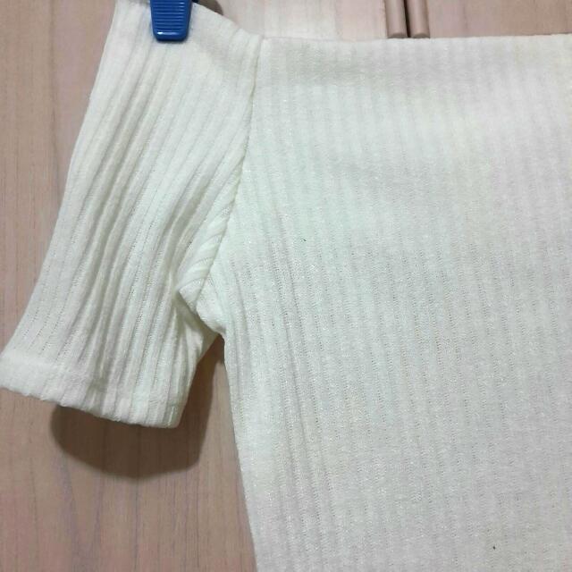 Shoulderless Top, Women's Fashion, Tops, Sleeveless on Carousell