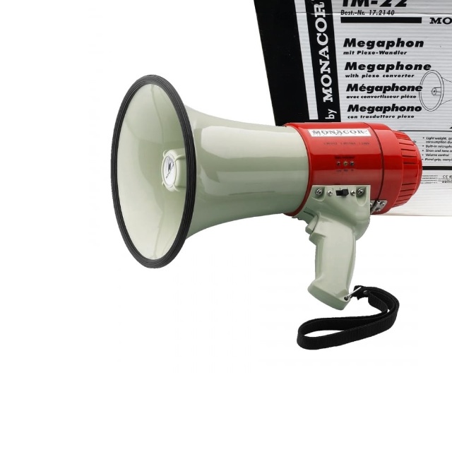 High Power Loud Hailer/Mega Phone/Speaker/Police Emergency Siren, Audio ...