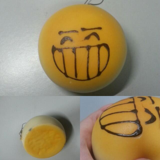 jumbo smiley bun squishy, Hobbies & Toys, Toys & Games on Carousell