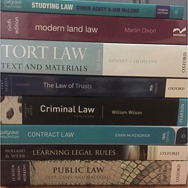 Law Textbooks, Hobbies & Toys, Books & Magazines, Textbooks on Carousell