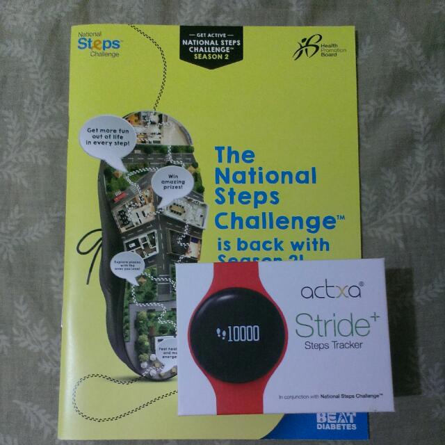 National Steps Challenge - Actxa Stride+ Steps Tracker, Sports ...