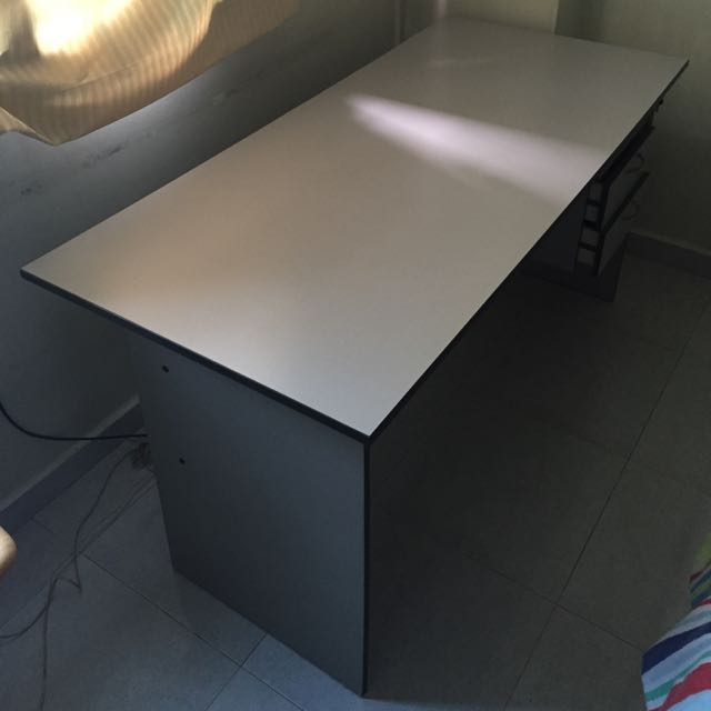 Sturdy Wooden Study Desk, Furniture & Home Living, Furniture, Tables ...