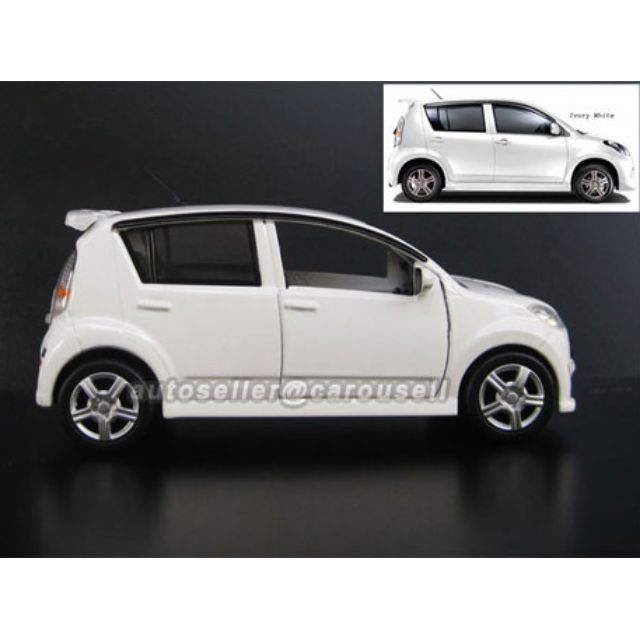 Perodua Myvi SE08 white diecast miniature model, Hobbies & Toys, Toys ...