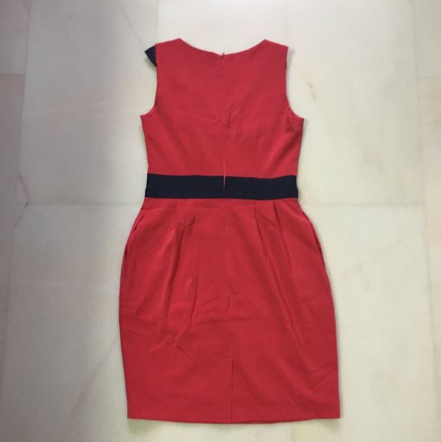 Red Ribbon Dress, Women's Fashion, Dresses & Sets, Dresses on Carousell