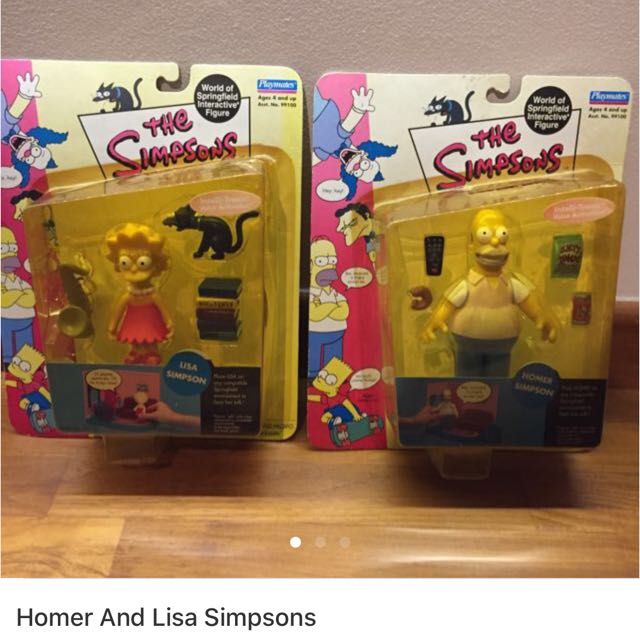 Simpsons Toys Homer And Lisa, Hobbies & Toys, Toys & Games on Carousell