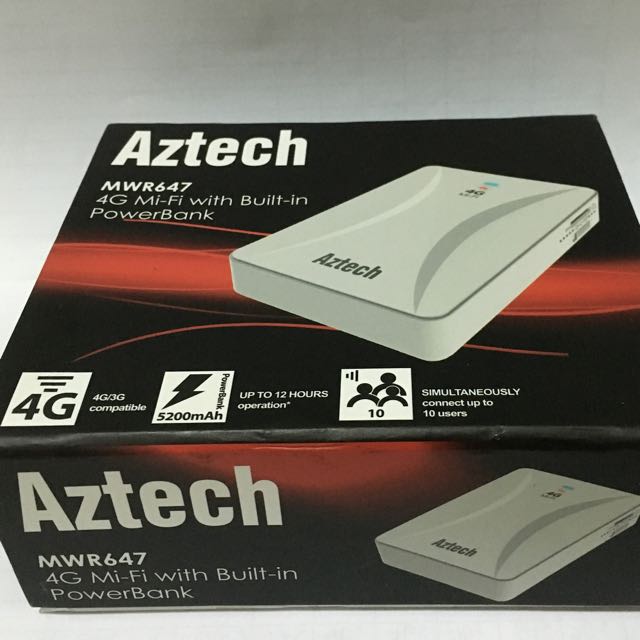 Aztech 4G Mi-Fi Built-in Powerbank, TV & Home Appliances, TV & Entertainment, Entertainment ...