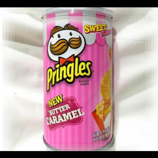 Limited Edition PRINGLES BUTTER CARAMEL, Food & Drinks, Packaged ...