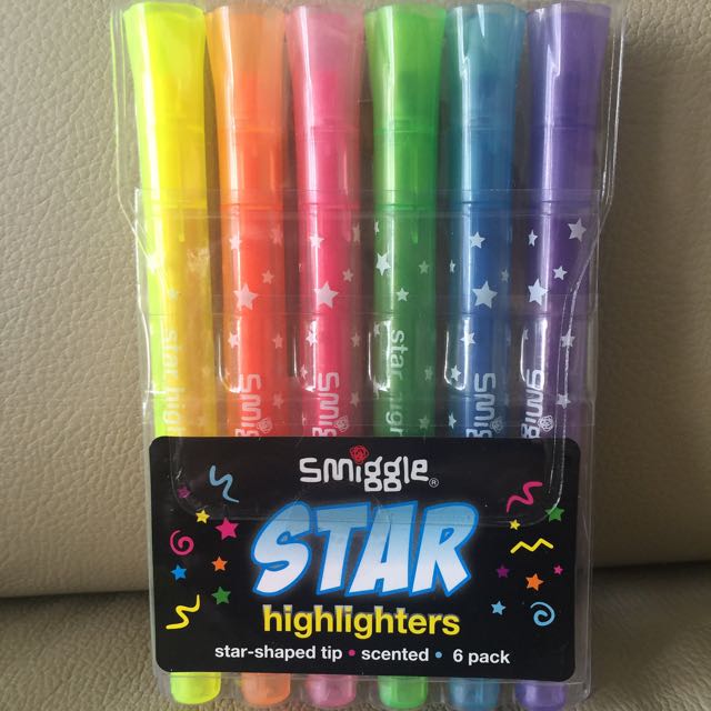 Smiggle Star Highlighters, Hobbies & Toys, Stationary & Craft, Other ...