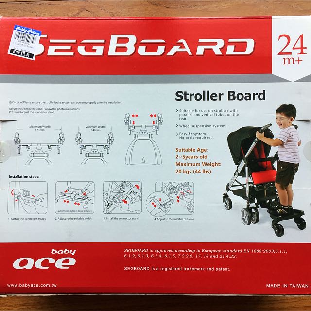 Toddler Standing Board WonderFold Buddy Board Wagon Stroller Standing ...