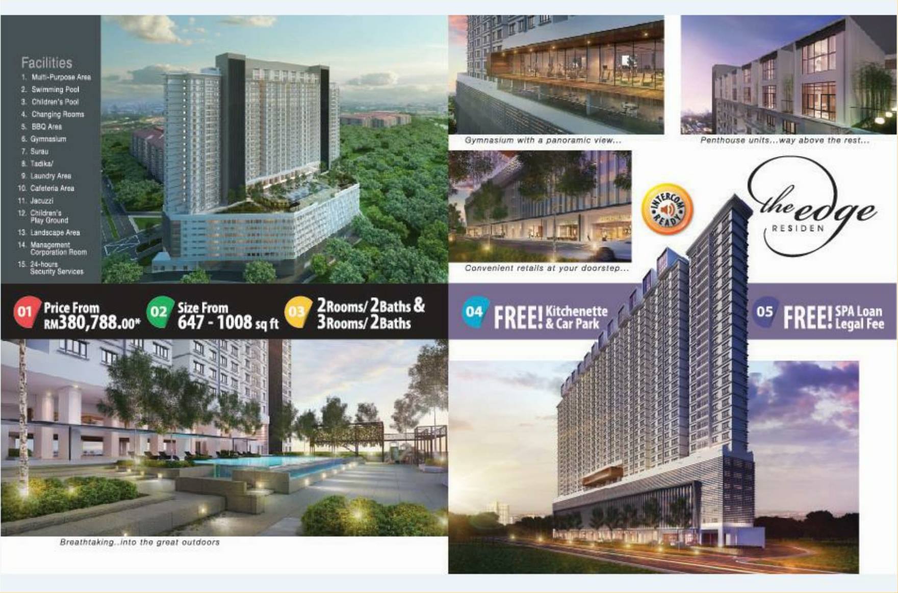 USJ 1 THE EDGE RESIDENCE, Property, For Sale on Carousell