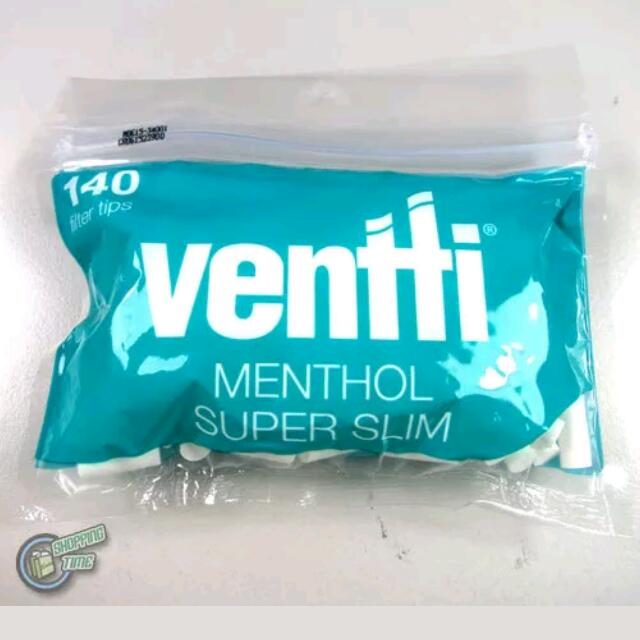 Ventti Premium Filter Menthol Slim tips 7mmx15mm for rolling Tobacco ...