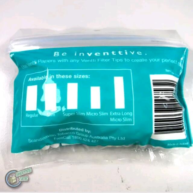 Ventti Premium Filter Menthol Slim tips 7mmx15mm for rolling Tobacco ...