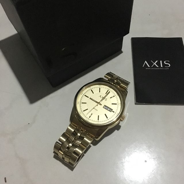 AXIS watch Gold Tone For Men, Men's Fashion, Watches & Accessories ...